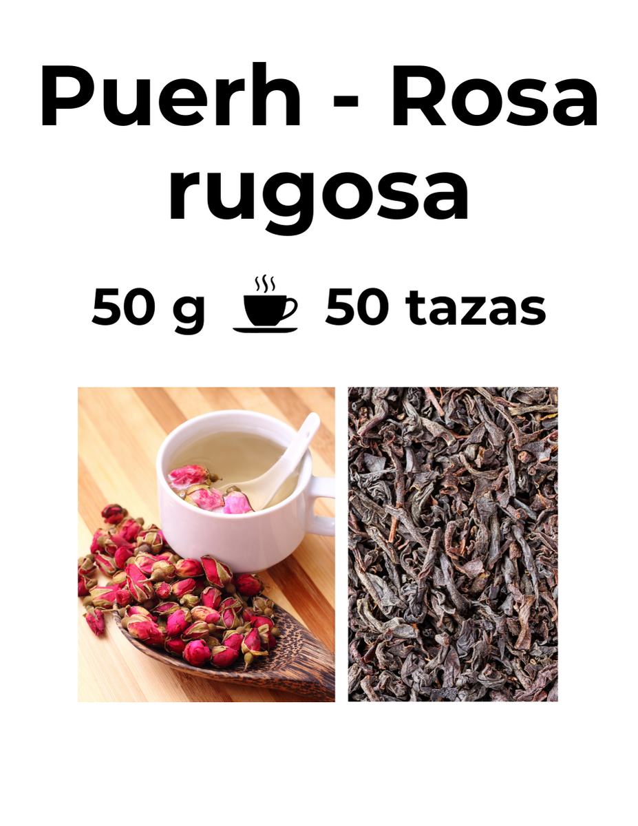 PÉRDIDA DE PESO Y RELAJANTE | PUERH ROSA RUGOSA – Amman Tea Blends